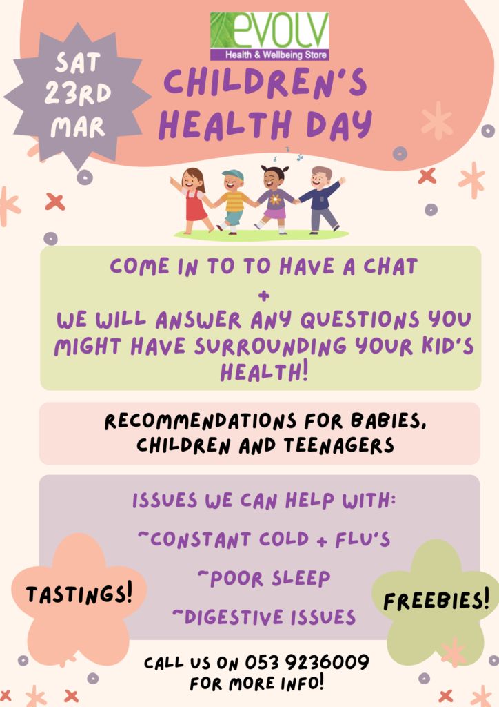 Children's Health Day 23rd Mar 2024 | Evolv